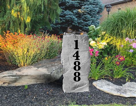 House Address Rock Standard Engraved Stone Custom Stone Personalized