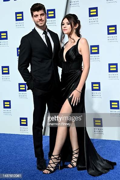 Nate Weir And Nicole Maines Attend The 2022 Human Rights Campaign