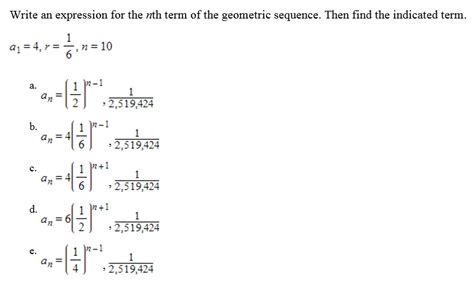 Solved Write An Expression For The Apparent Nth Term Of The Chegg Com