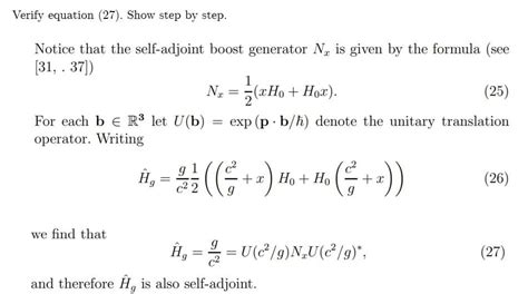 Solved Verify Equation 27 Show Step By Step Notice That