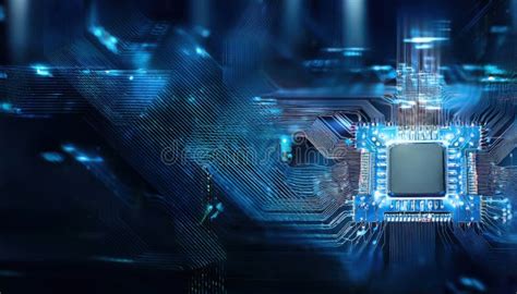 Advanced Circuitry With Computer Chip Showcasing Cutting Edge Ai Automation And Digital Data