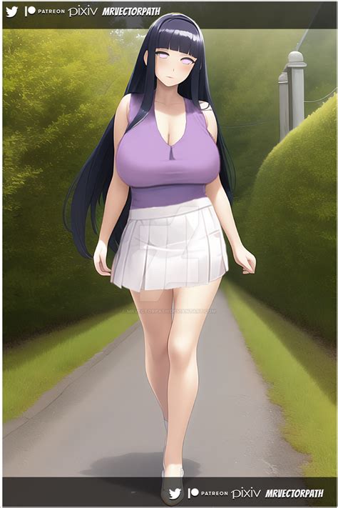 Hinata Long Hair Version By Mrvectorpath On Deviantart