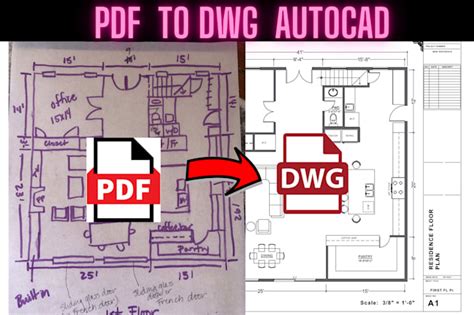 Convert Pdf To Autocad Dwg Hand Sketch To Dwg And Old Drawing To Dwg