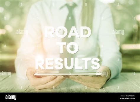 Handwriting Text Writing Road To Results Conceptual Photo Business