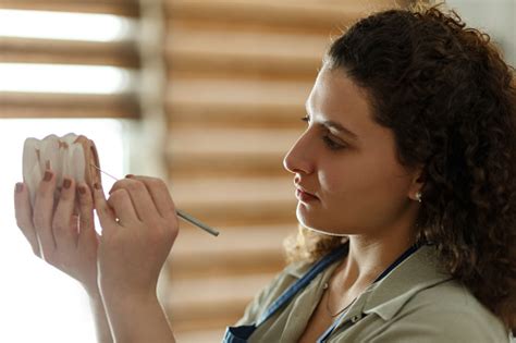 집중된 여자는 도자기 작업장의 도자기 스튜디오에서 다채로운 페인트 모양과 조각 토기 컵으로 점토 주전자를 칠합니다 예술 여가로 휴식을 취하는 소녀 예술가 20 24세에 대한