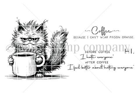 Rubber Stamps Exclusive To Unity Pissy Kitty Collection Unity