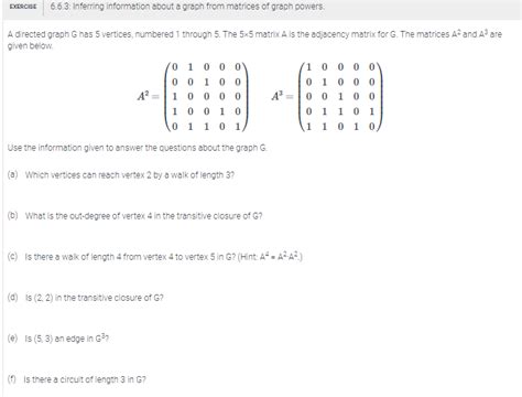 exercise 6 6 3 inferring information about a graph