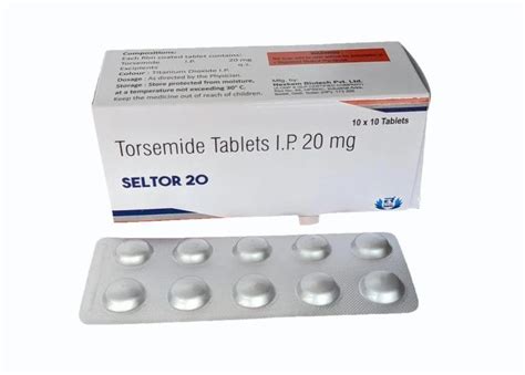 20mg Seltor Torsemide Tablets At Rs 123958box Pharmaceutical
