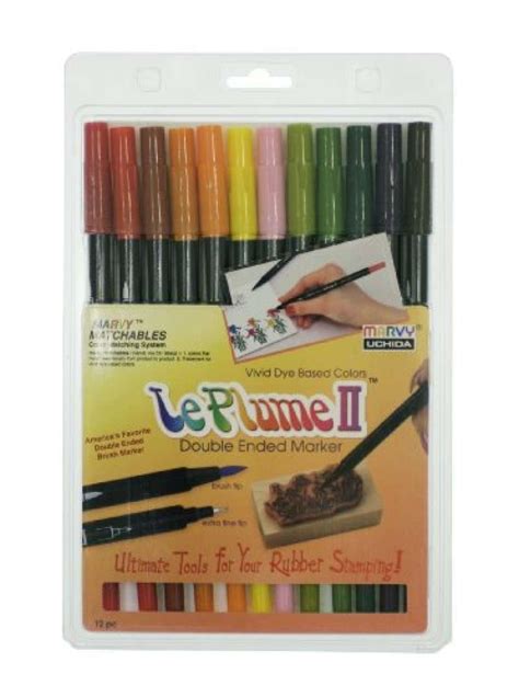 Jual Uchida Of America Le Plume Ii Spidol Berujung Ganda Dengan Perlengkapan Seni Kuas Dan Tip