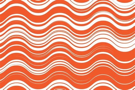 Simple Abstract Orange Color Creative Geometric Rendom Thin Thick Zig