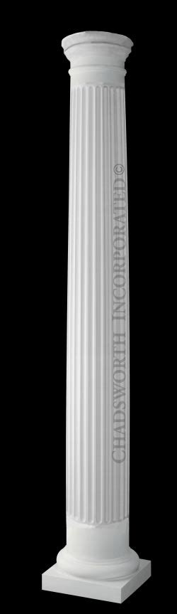 Classic Stone Column Fluted Round Tuscan Column With Tuscan Base Molding Chadsworth Columns