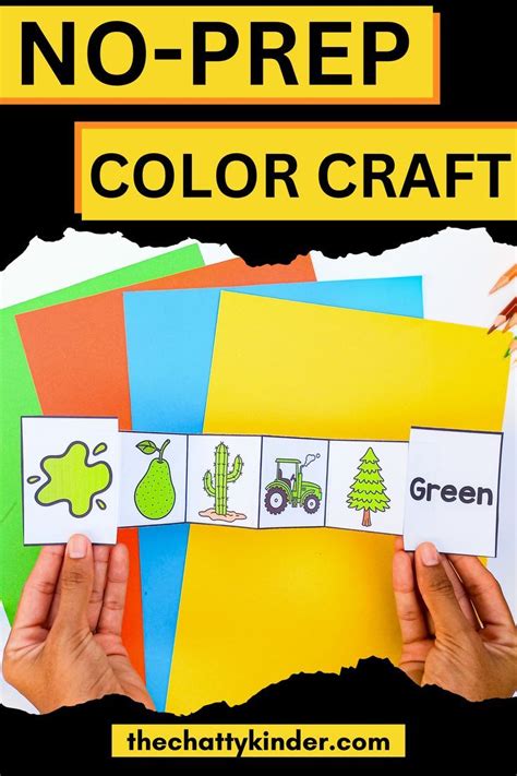 Color Things Sorting Craft No Prep Foldable Template Prek And Kinder