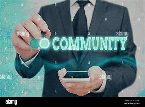 Word Writing Text Community Business Photo Showcasing Specific Population With A Common