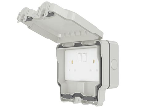 Radius 2 Gang 13a Switch External Socket Ip66