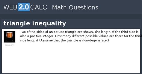 View Question Triangle Inequality
