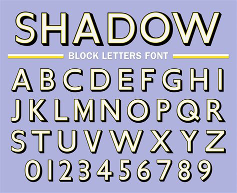 Block Shadow Font Ttf Svg Files Shadow Letters Font Block Shadow Font Shadow Script Font With