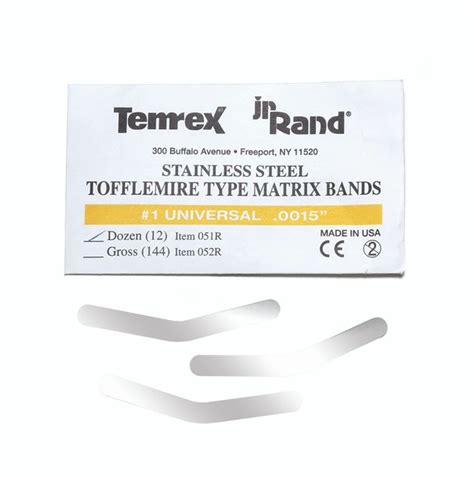 Temrex Tofflemire Matrix Bands Omni Dental Supply