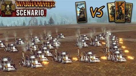 Total War Warhammer Panzer Group 40 Steam Tanks Vs Goblin Army