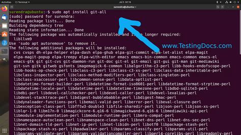 Install Git On Ubuntu Linux Testingdocs