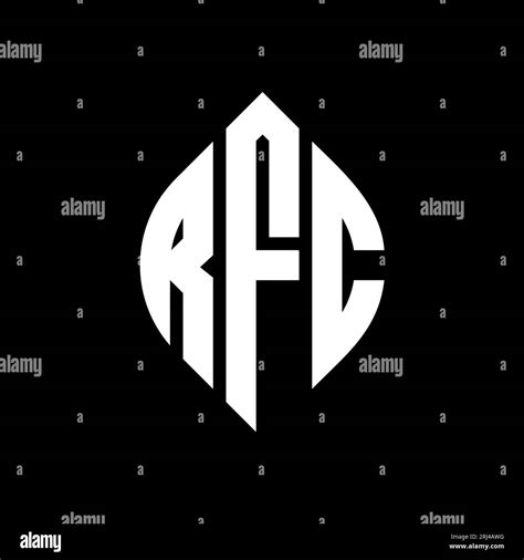 Rfc Circle Letter Logo Design With Circle And Ellipse Shape Rfc Ellipse Letters With