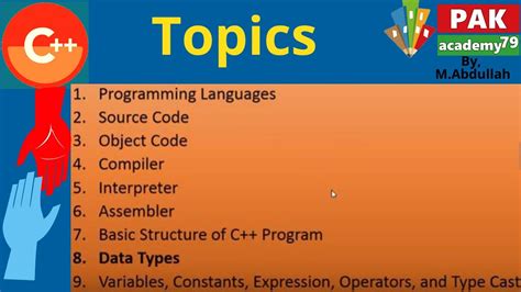 C Data Types Basics Lecture YouTube