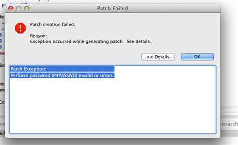 Not Able To Create Patch With Eclipse Using Perforce Stack Overflow