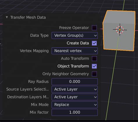 Mesh How To Transfer Weights Between Vertex Groups On Separate Meshes Blender Stack Exchange