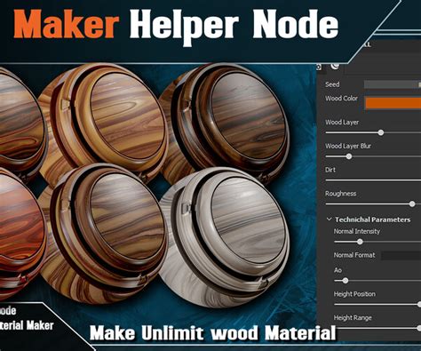 Artstation Wood Material Maker Substance Helper Node Vol05
