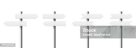 현실적인 빈 간판 포스트 세트입니다 현실적인 도로 간판 합판 포인터 목재 방향 표지판 디자인 서식 파일 정면도 3d 스타일의