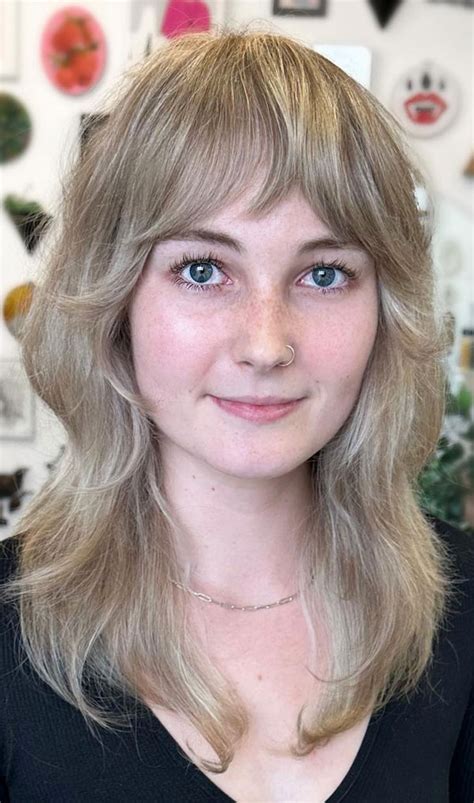 38 Best Long Shag Haircuts For A Lived In Look Soft Blonde Feathered