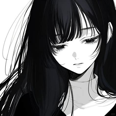 🖤🤍⁹ Anime Black And White Aesthetic Black And White Drawing Anime
