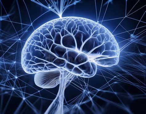 Brain And Neural Network Illustrations Representing Intelligence And