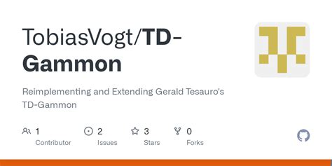 GitHub TobiasVogt TD Gammon Reimplementing And Extending Gerald Tesauro S TD Gammon