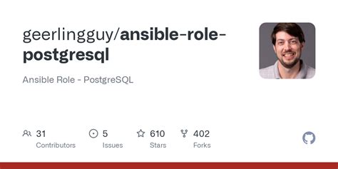 Ansible Role Postgresqltasksusersyml At Master · Geerlingguyansible Role Postgresql · Github