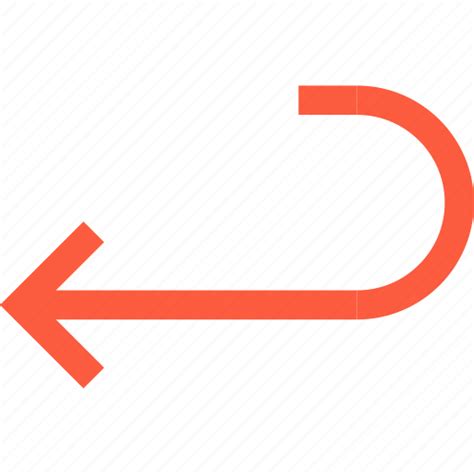 around arrow back direction pointer turn icon