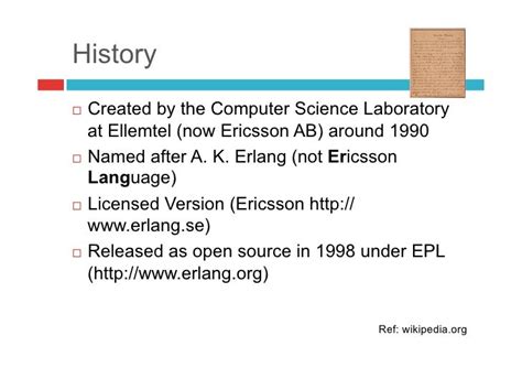 erlang an overview