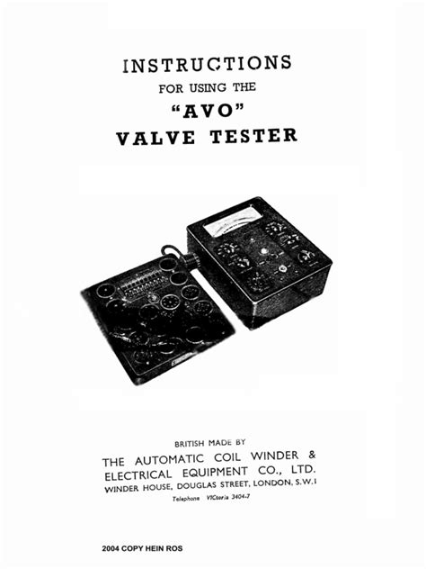 Valve Tester Pdf Valve Tester Pdf