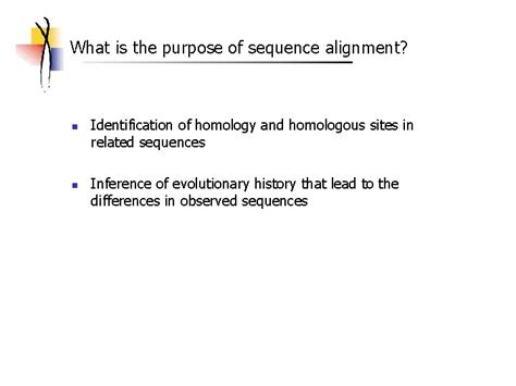 Lecture 4 Sequence Alignment And Searching Sequence Alignment
