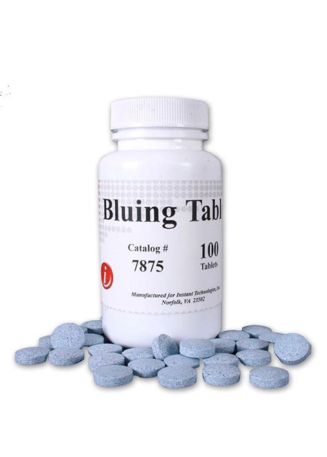 Alere N America 7875 Instant Bluing Tablets Blue Tablet Dissolves In
