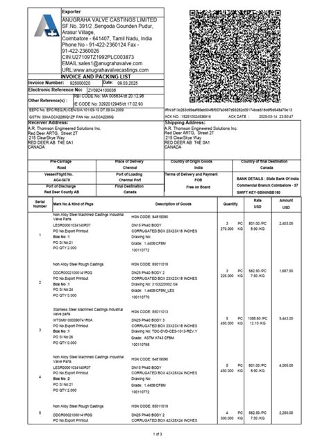 Batch Wise Invoice Pdf Steel Metals