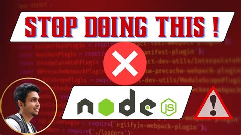 Stop Using Node Js Like This Tips And Best Practices YouTube