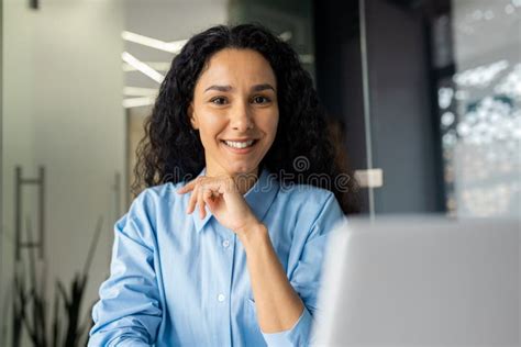 Young Beautiful Indian Female Programmer Working Inside The Office On A