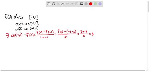 Solveddetermine Whether The Mean Value Theorem Can Be Applied To F On