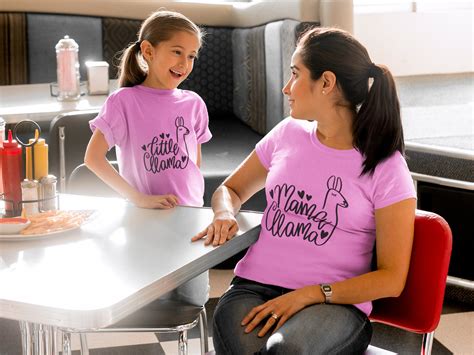 mama llama svg little llama svg matching llama quote svg etsy