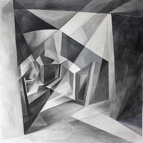 Symmetrical Geometric Lattice Pattern Parallel Perspective Projection Premium Ai Generated Image