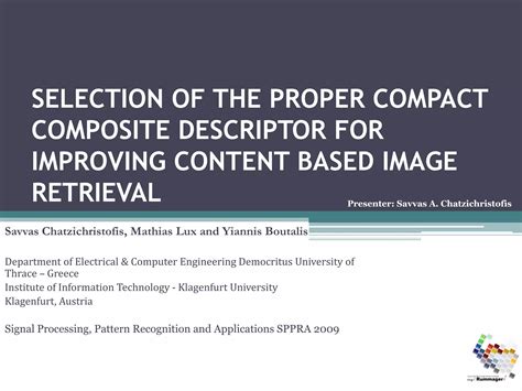 selection of the proper compact composite descriptor for improving content based image retrieval