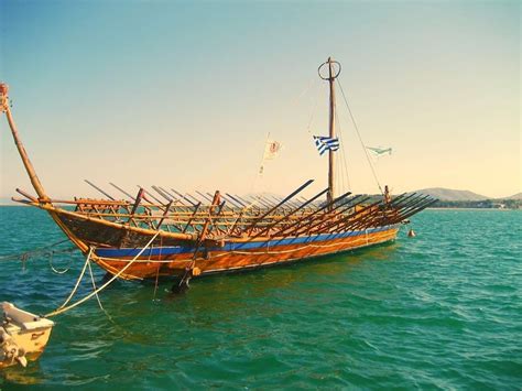 A Replica Of The Argo The Ship Which Greek Mythology Figures Jason And The Argonauts Sailed On