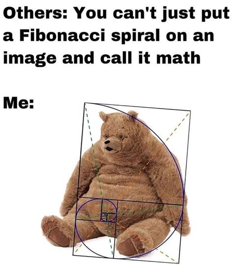 Others You Cant Just Put A Fibonacci Spiral On An Image And Call It Math Mex Ifunny