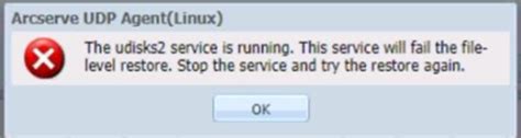 the udisks2 service is running this service will fail the file level