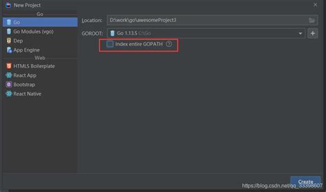 goland创建go project 配置当前project gopath goland go parh to make executable